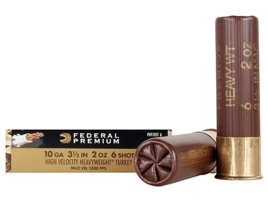 Federal Premium Mag-Shok Turkey Ammo 10 Ga 3-1/2 2oz #6 Heavyweight