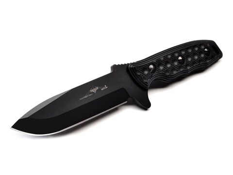 Emerson Government Mule Fixed Blade Knife 4.8 Black Serrated Drop