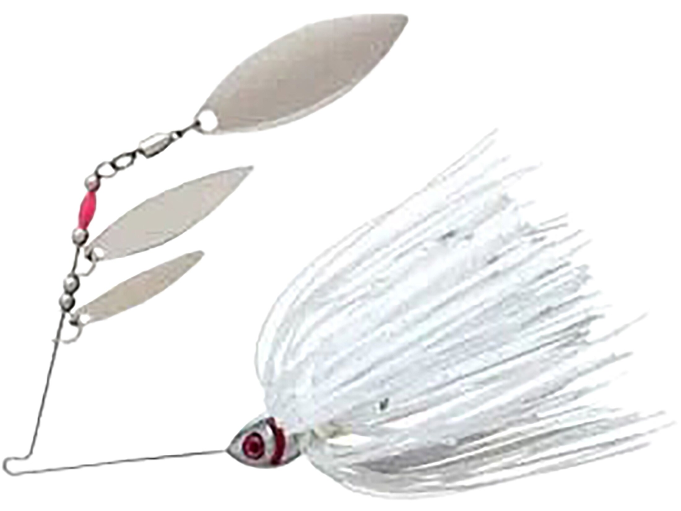 BOOYAH Mini Shad Triple Willow Spinnerbait 3/16oz Purple Glimmer Shad