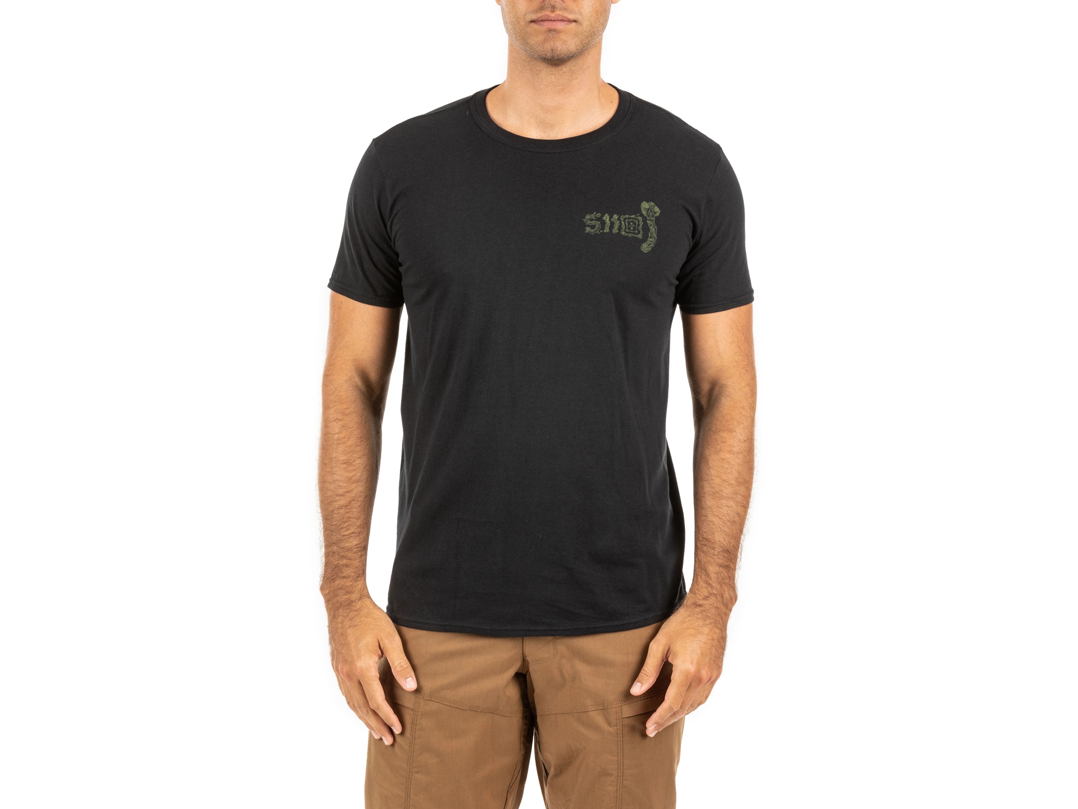 5.11 Men's Chip Axe Short Sleeve T-Shirt Black Large