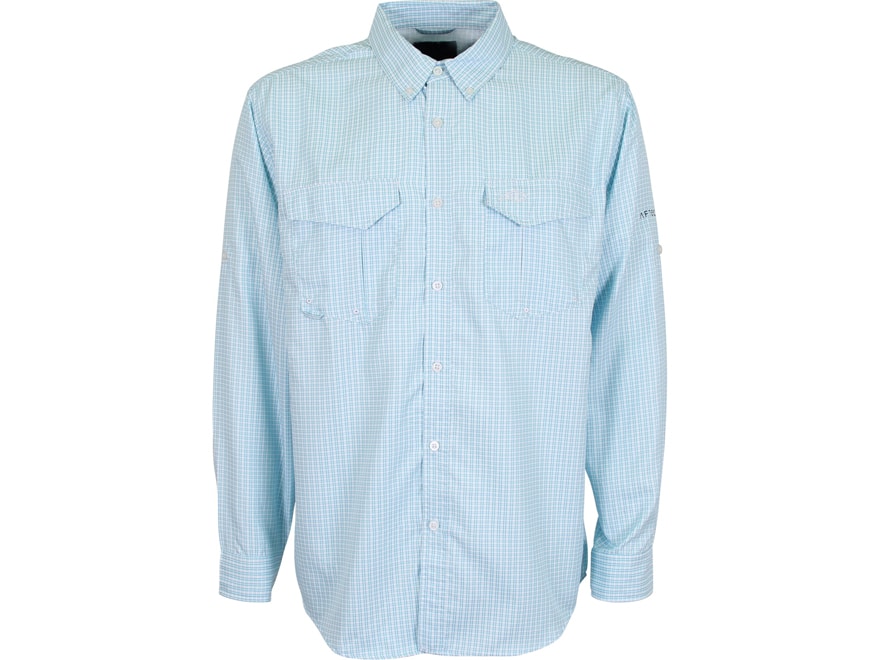 AFTCO Men's Sirius Tech Long Sleeve Shirt Horizon Blue XL