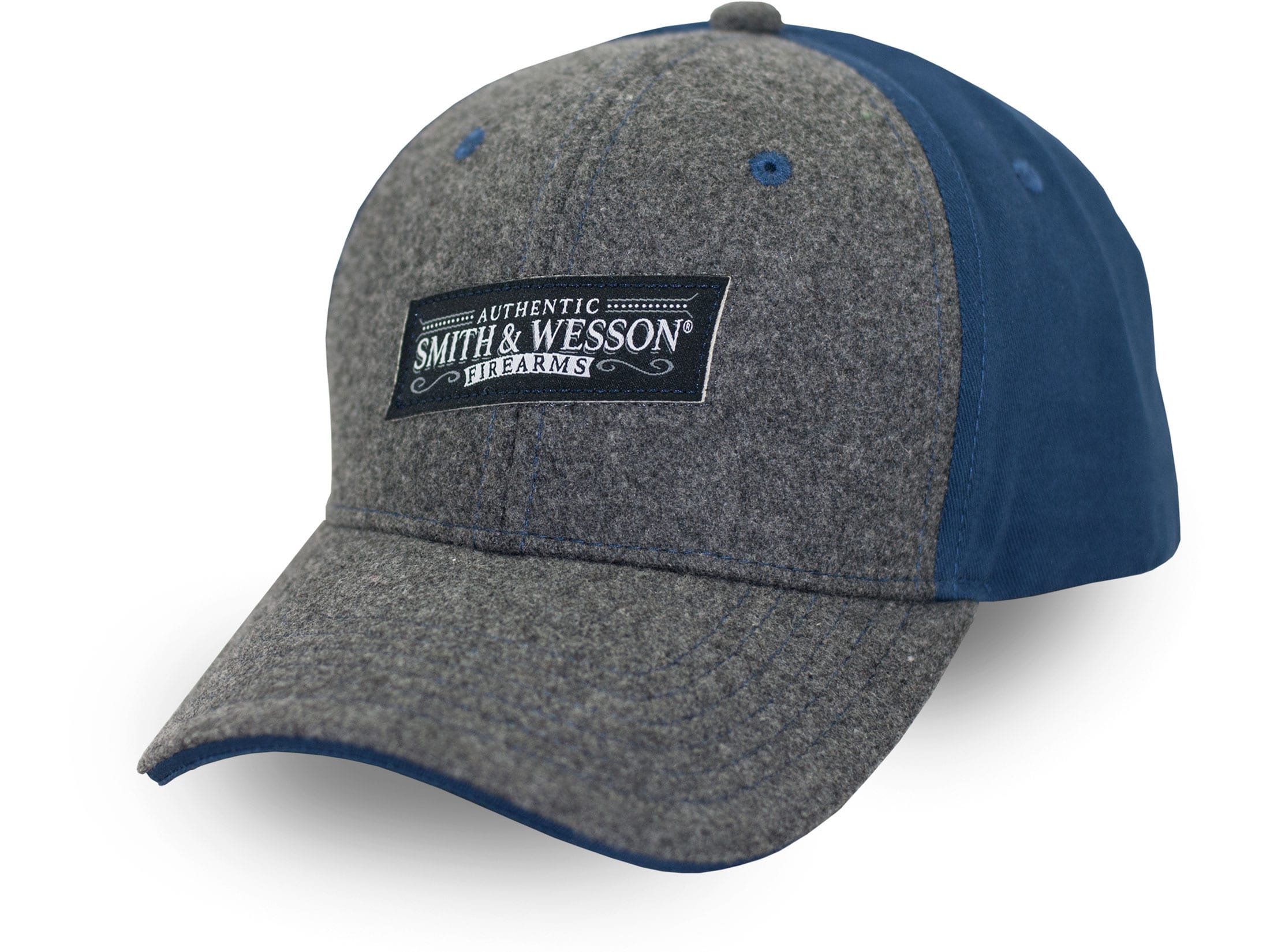 Smith & Wesson Two-Tone Melton Cap Gray/Blue