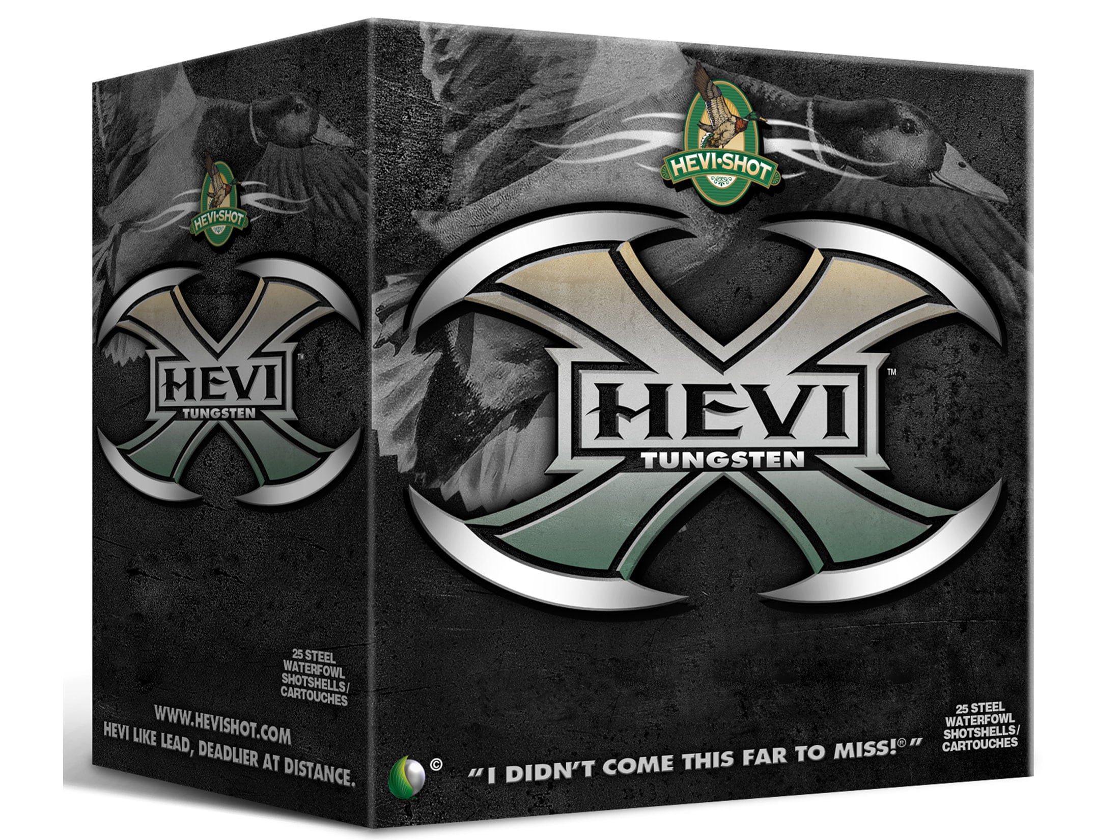 Hevi-Shot Hevi-X Waterfowl 12 Ga Ammo 3 #2 Tungsten Shot 1-1/4oz Case