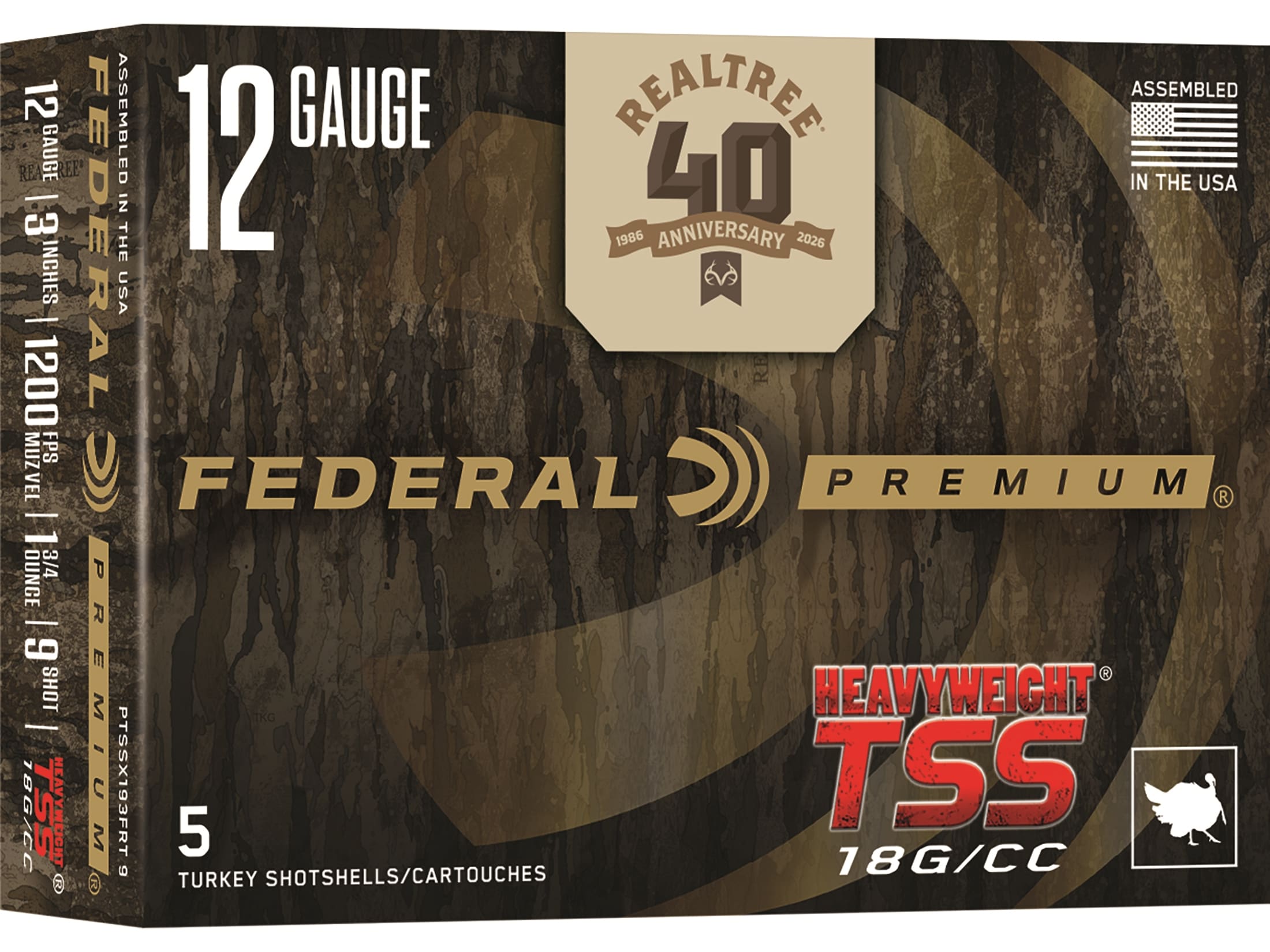 Federal Premium HEAVYWEIGHT TSS Realtree 40th Anniversary Edition 12