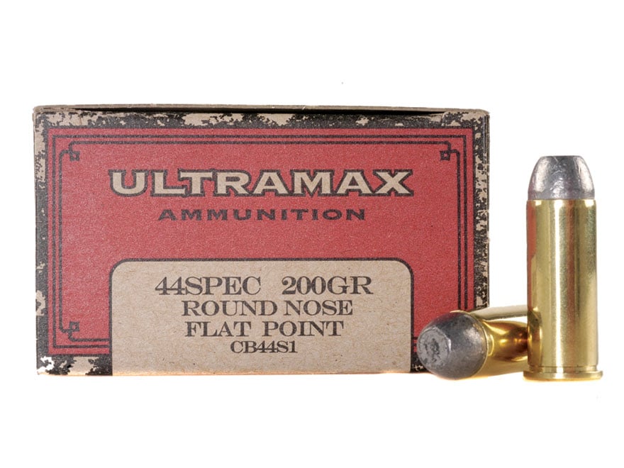 Ultramax Cowboy Action 44 Special Ammo 200 Grain Flat Nose Box of 50