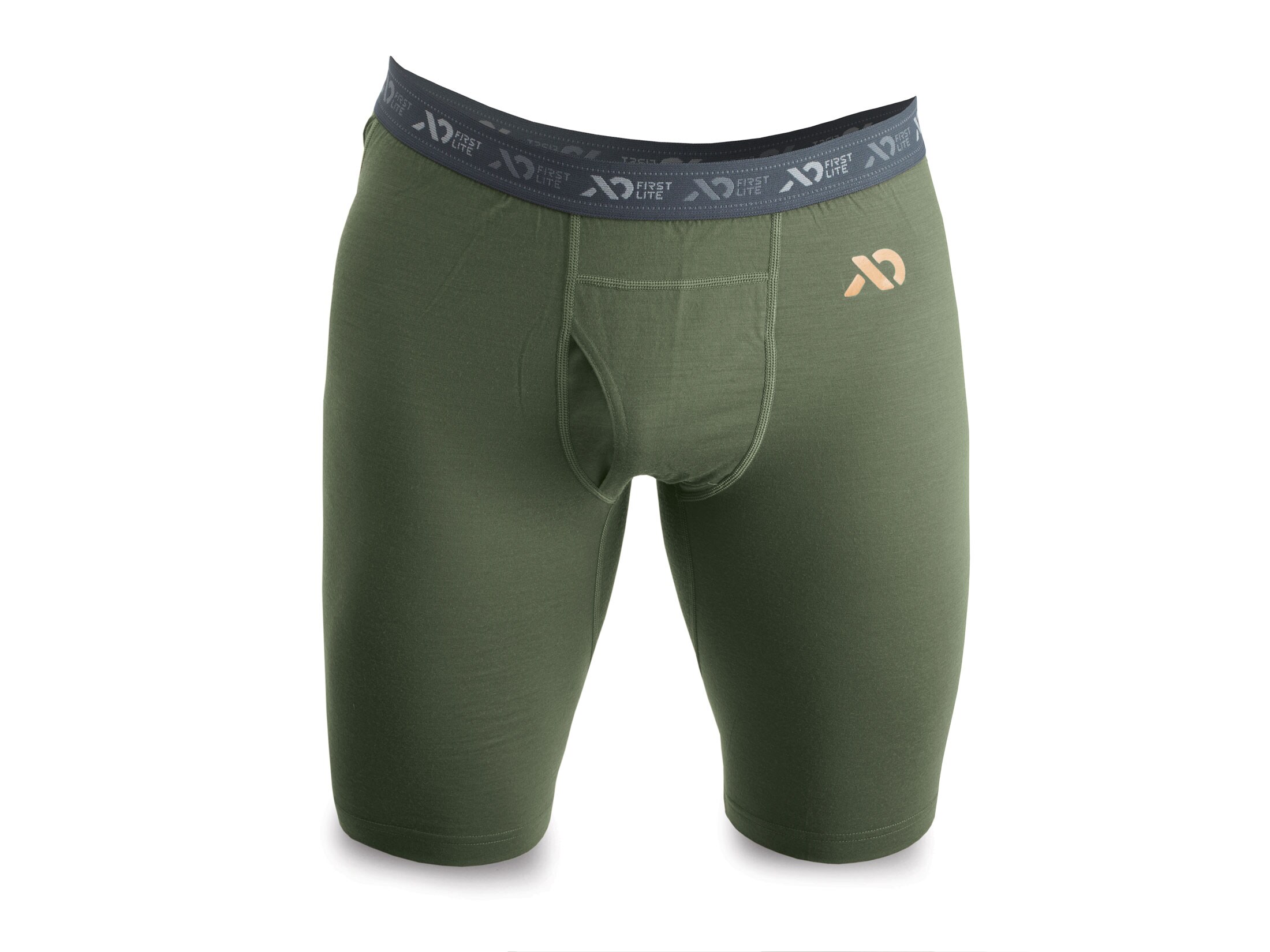 First Lite Men's Dobson Boxer Underwear Aerowool Blend ASAT Camo