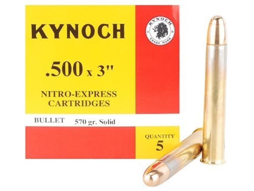 Kynoch 500 Nitro Express 3 Ammo 570 Grain Woodleigh Weldcore Full