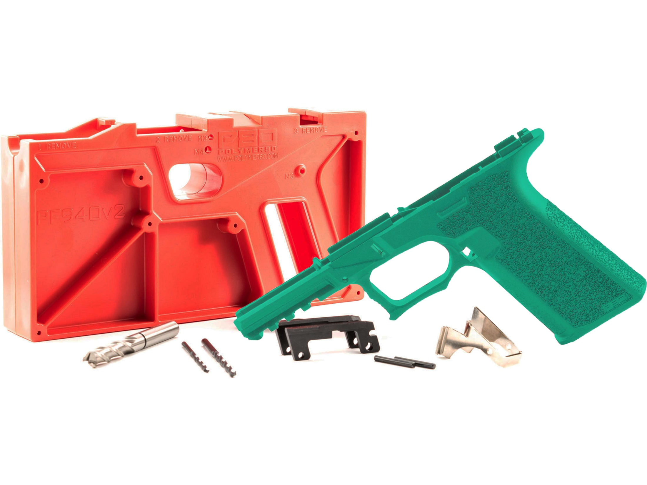 Polymer80 PF940v2 Full Size 80% Pistol Frame Kit Glock 17 17L 22 24 31
