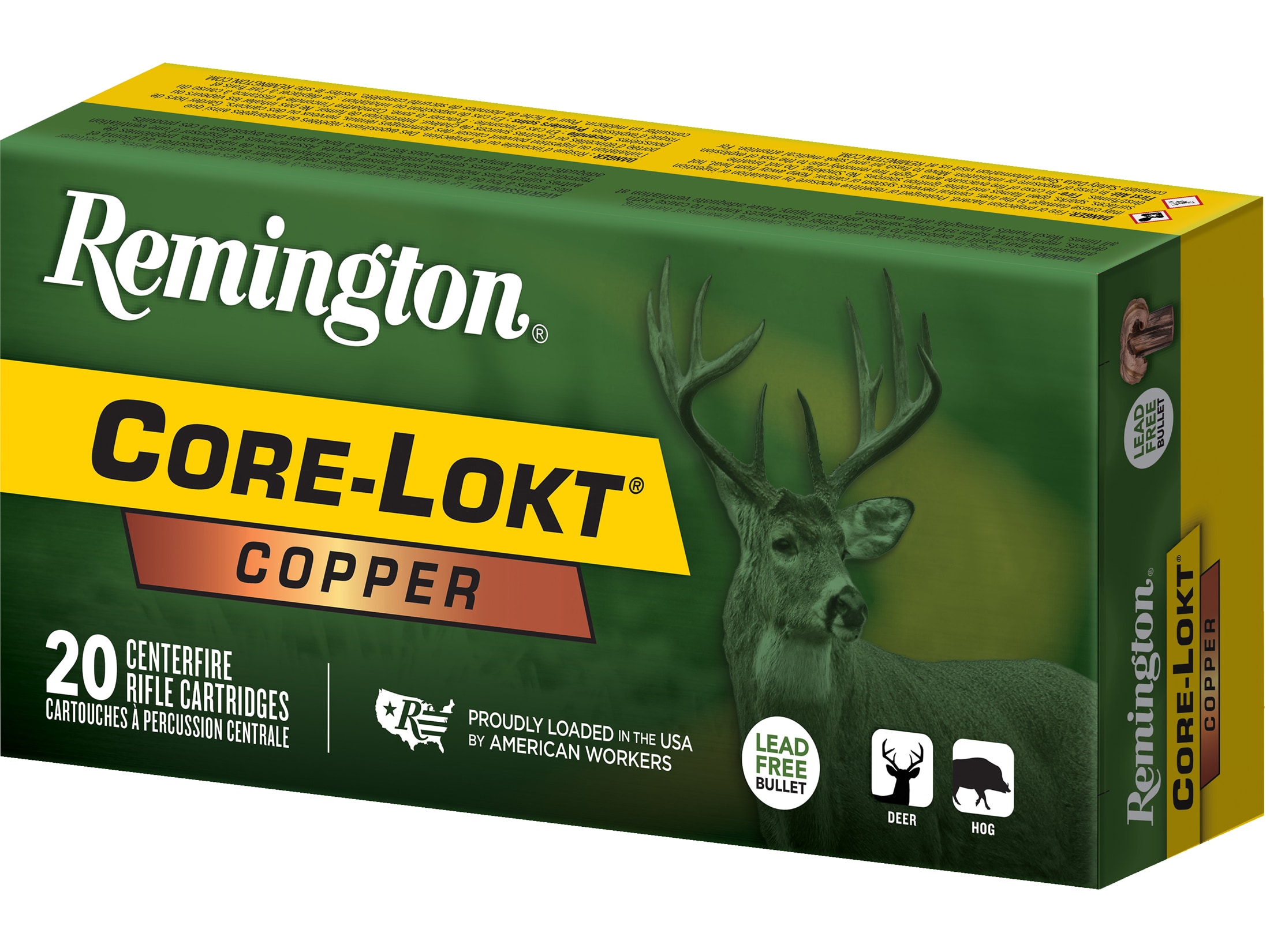 Remington Core-Lokt Copper 360 Buckhammer Ammo 160 Grain Solid Hollow