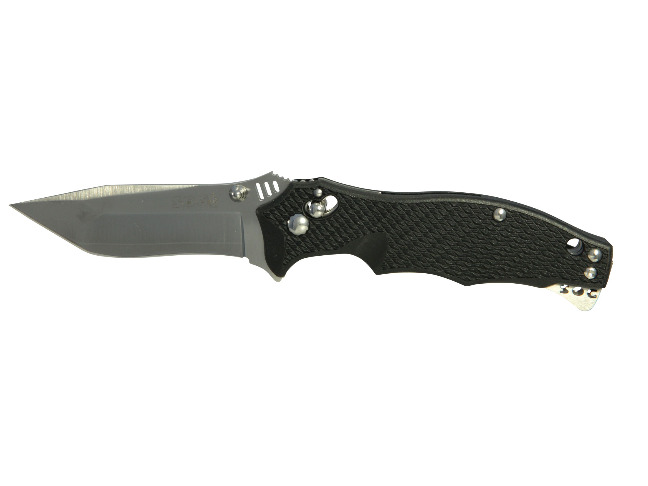 SOG Vulcan Mini Folding Knife 3 Tanto VG-10 SS Nylon Handle Black