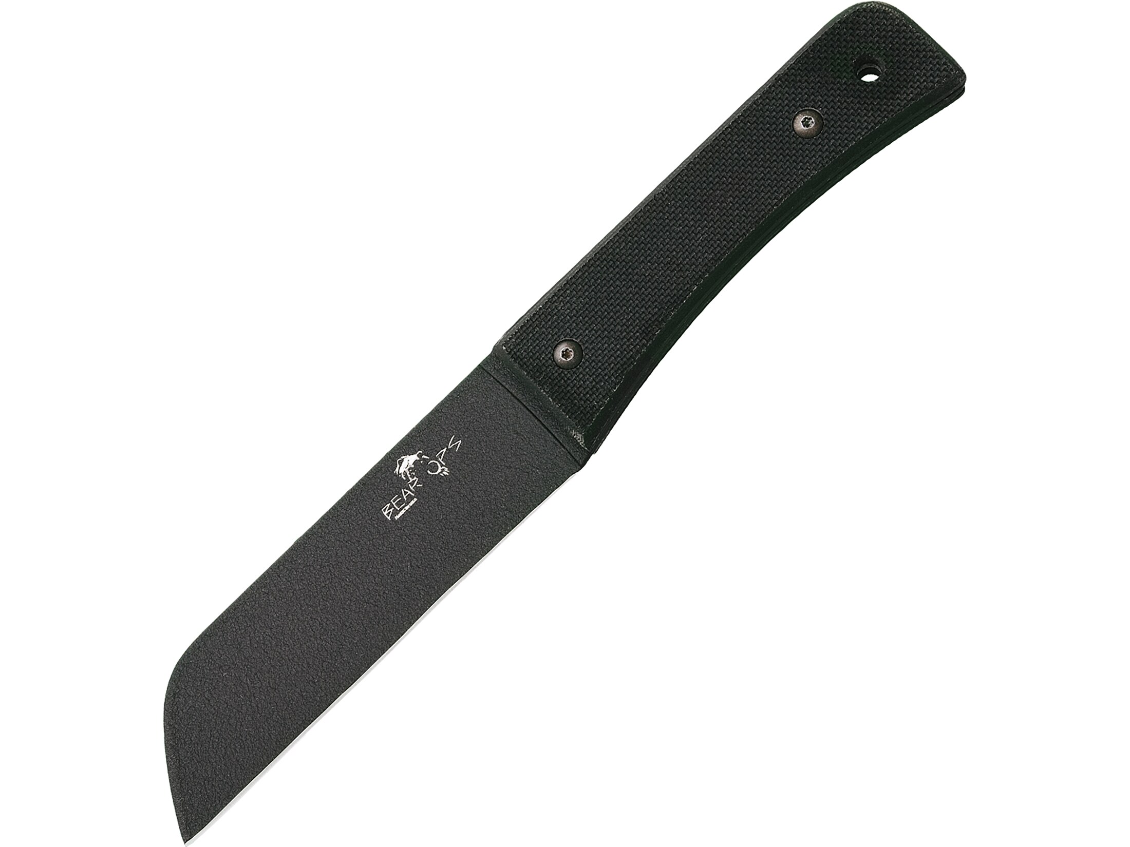 Bear & Son CC-500-B4-B Fixed Blade Knife 5.5 Sheepsfoot 1095 Black