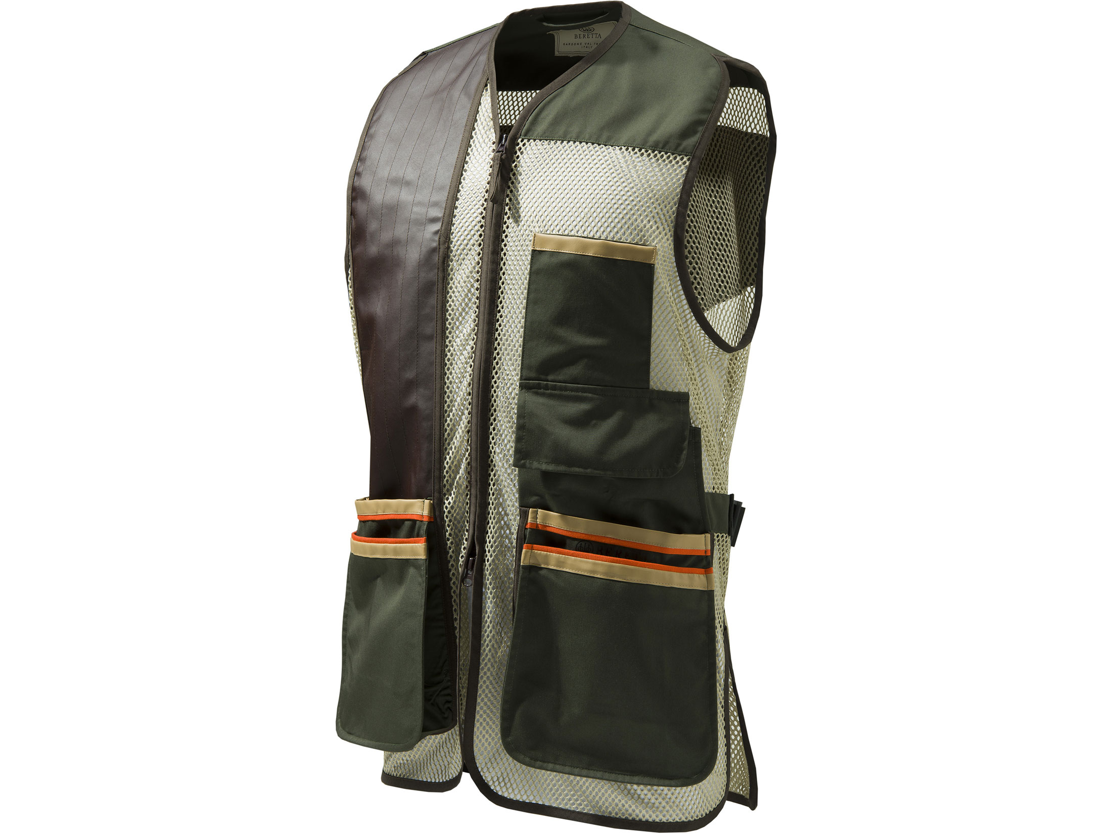 Beretta Men's Two Tone Shooting Vest Polyester Green Olive 2XL