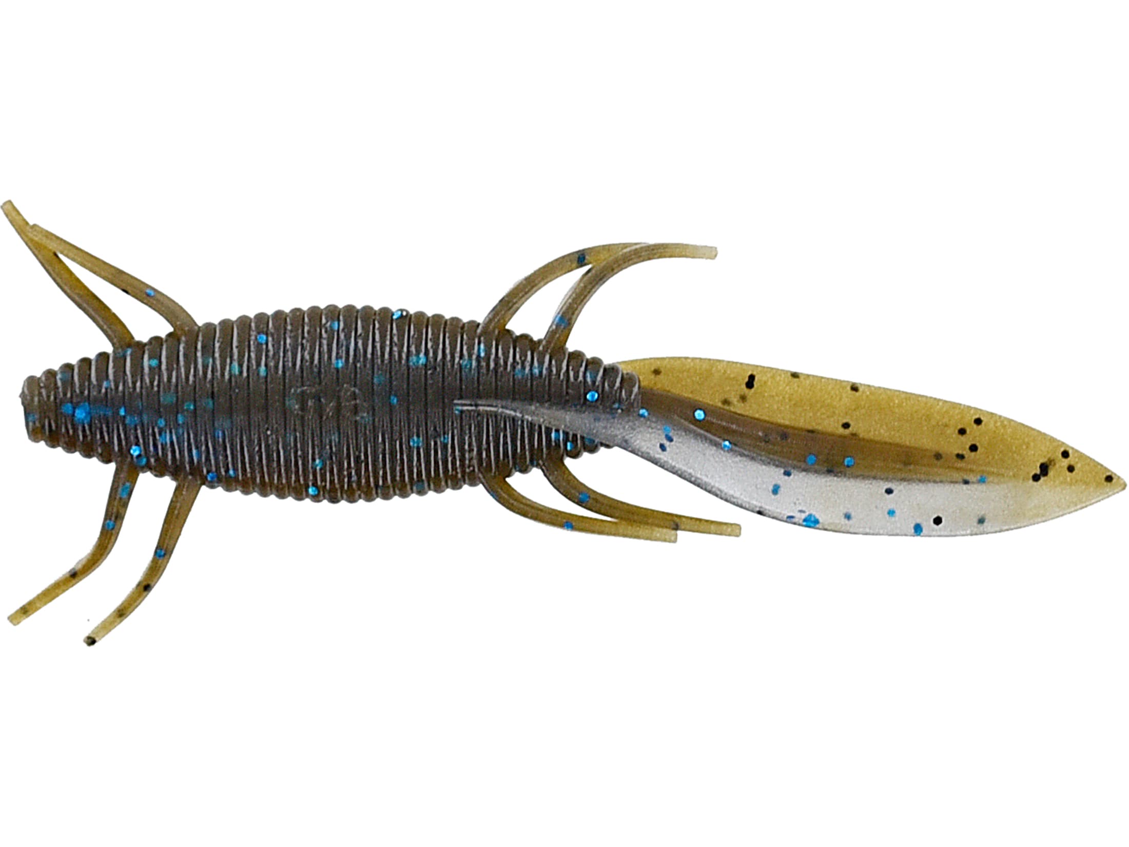 Yamamoto 5'' Sanshouo Creature Grn Pmpkn W/Red Flk/042J