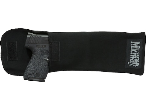 MidwayUSA Silicone-Treated Pistol Gun Sock Black 13-1/2