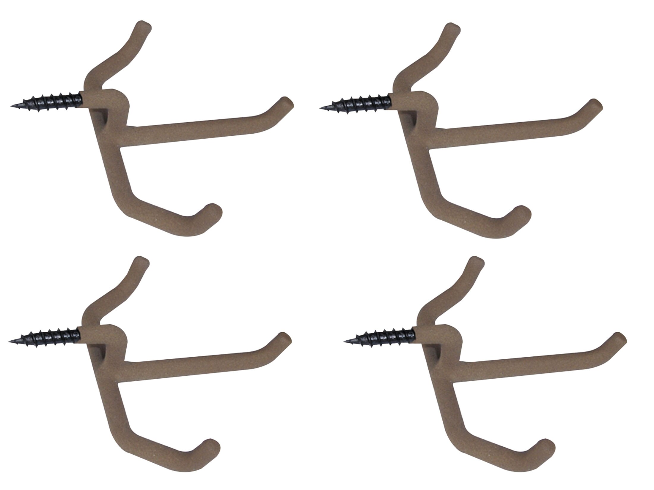 HME Triple Accessory Hanger Steel Brown 4PK