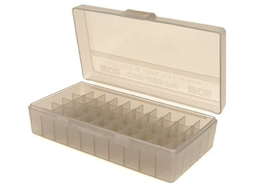 MTM Flip-Top Ammo Box 10mm Auto, 40 S&W, 45 ACP 50-Round Plastic