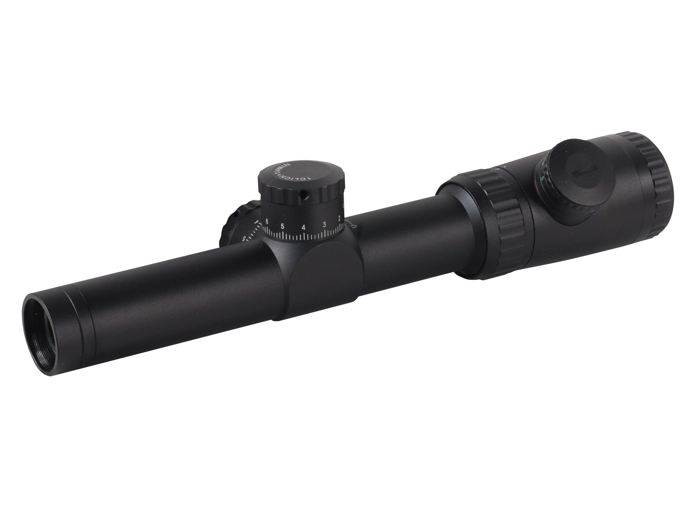 Vism EVO Rifle Scope 30mm Tube 1.1-4x 24mm Green Blue Illuminated P4