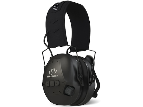 Walker's Bluetooth Passive Earmuffs (NRR 25dB) Boom Mic Black