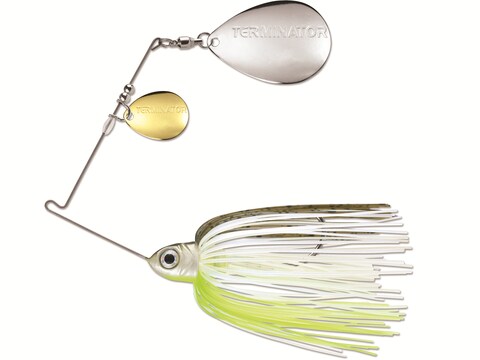 Terminator Pro Series Double Colorado Spinnerbait 1/2oz Hot Olive