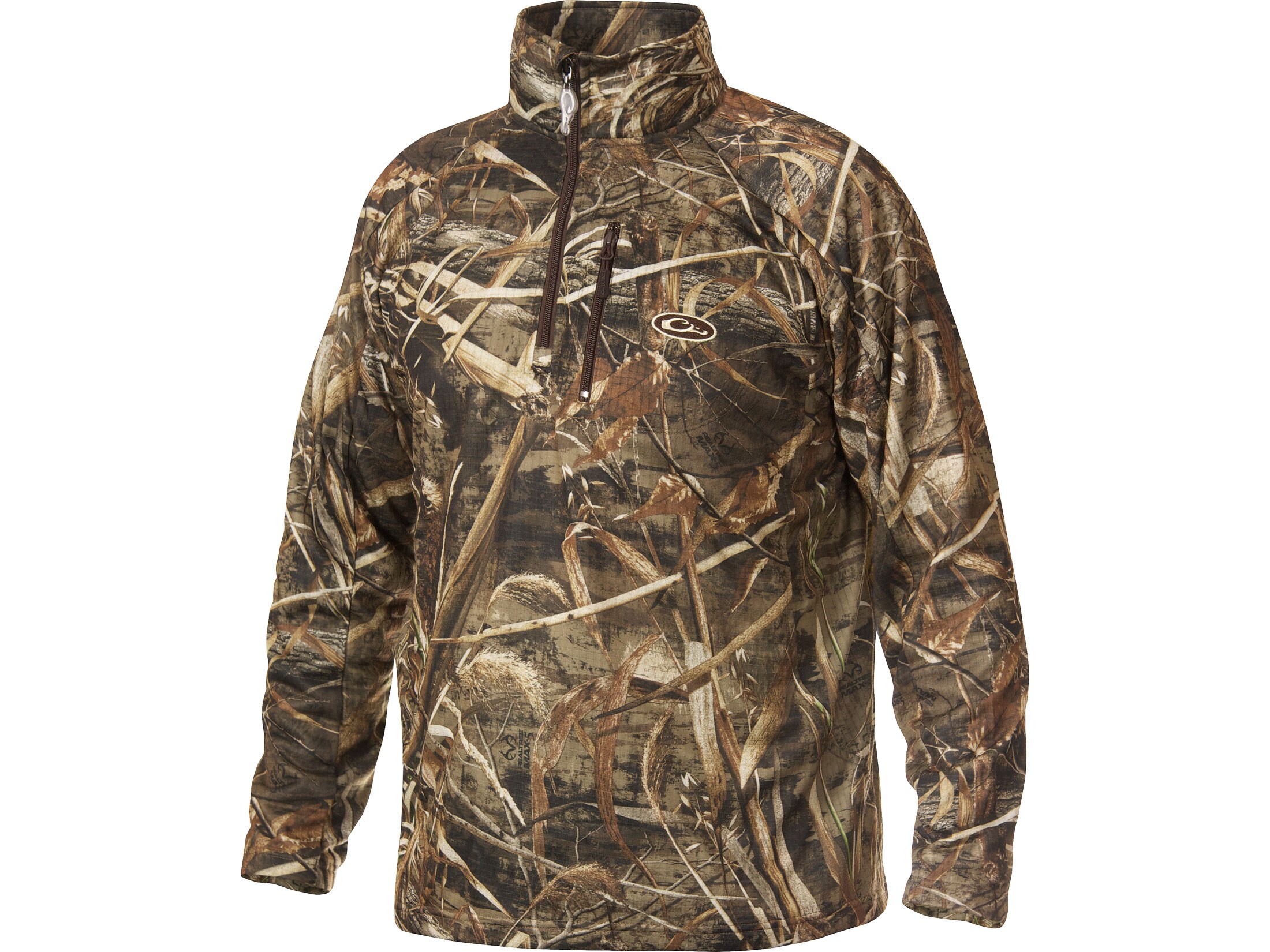 Drake Men's MST Breathelite Quarter Zip Jacket Polyester Realtree