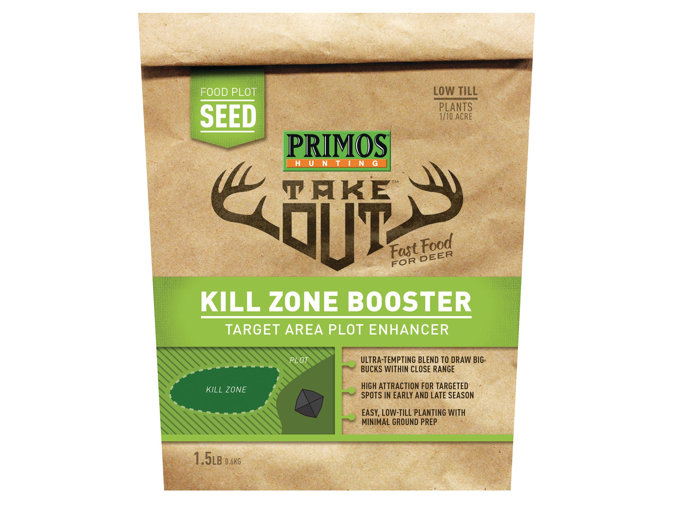 Primos Take Out Kill Zone Booster Food Plot Seed 1.5 lb