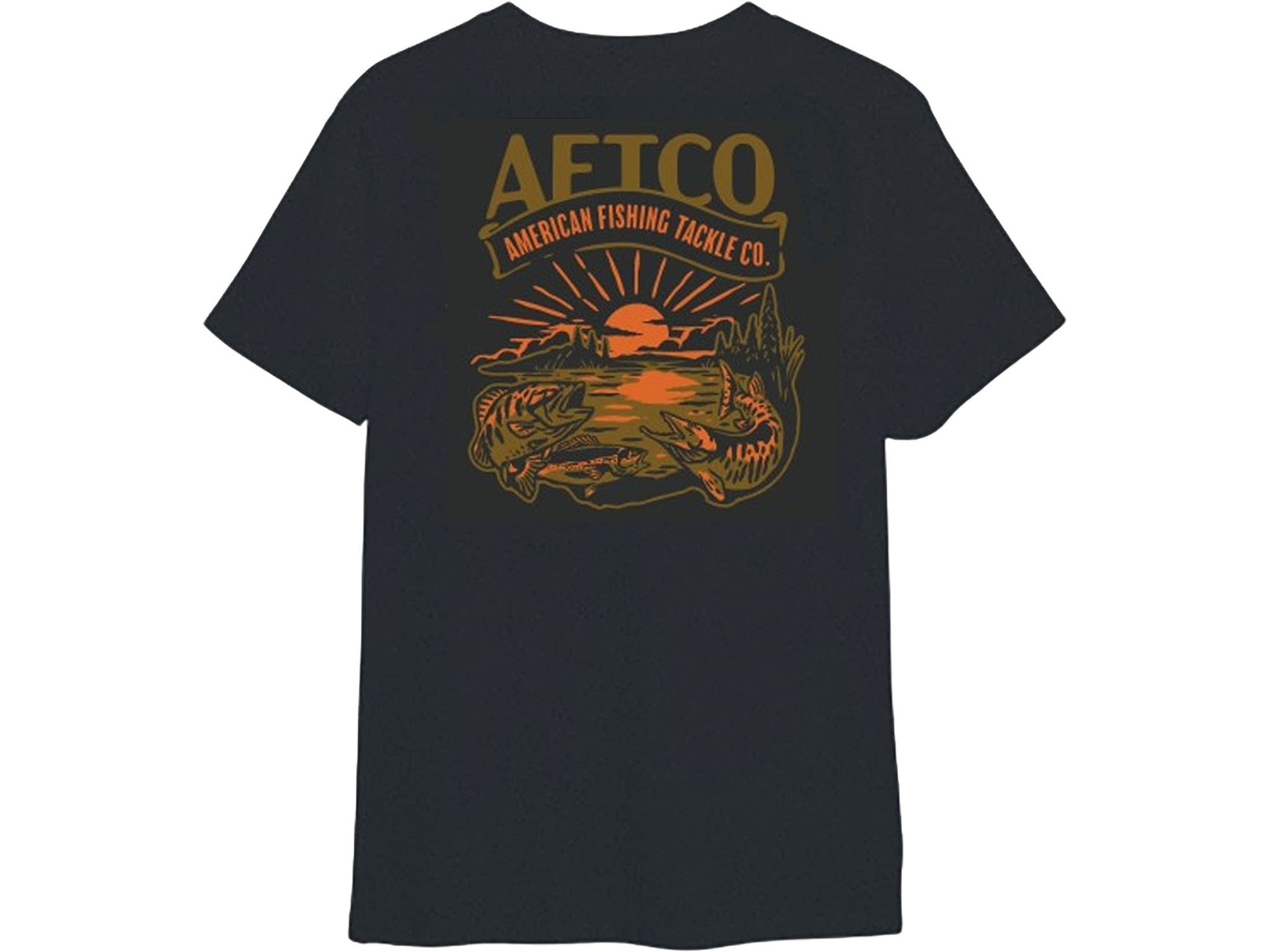 AFTCO Men's Backwoods Short Sleeve Crew Neck T Shirt Charcoal Heather