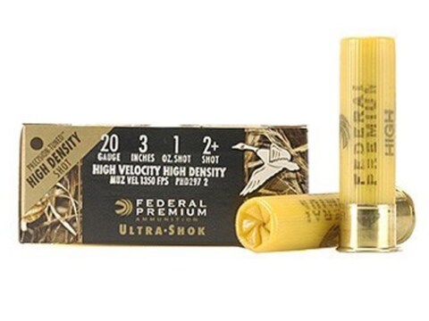 Federal Premium Ultra-Shok Ammo 20 Ga 3 1oz #2 Non-Toxic High Density+