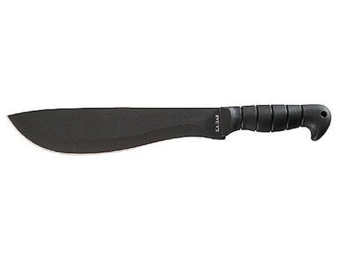 KA-BAR Cutlass Machete 11 Carbon Steel Drop Point Blade Black Kraton