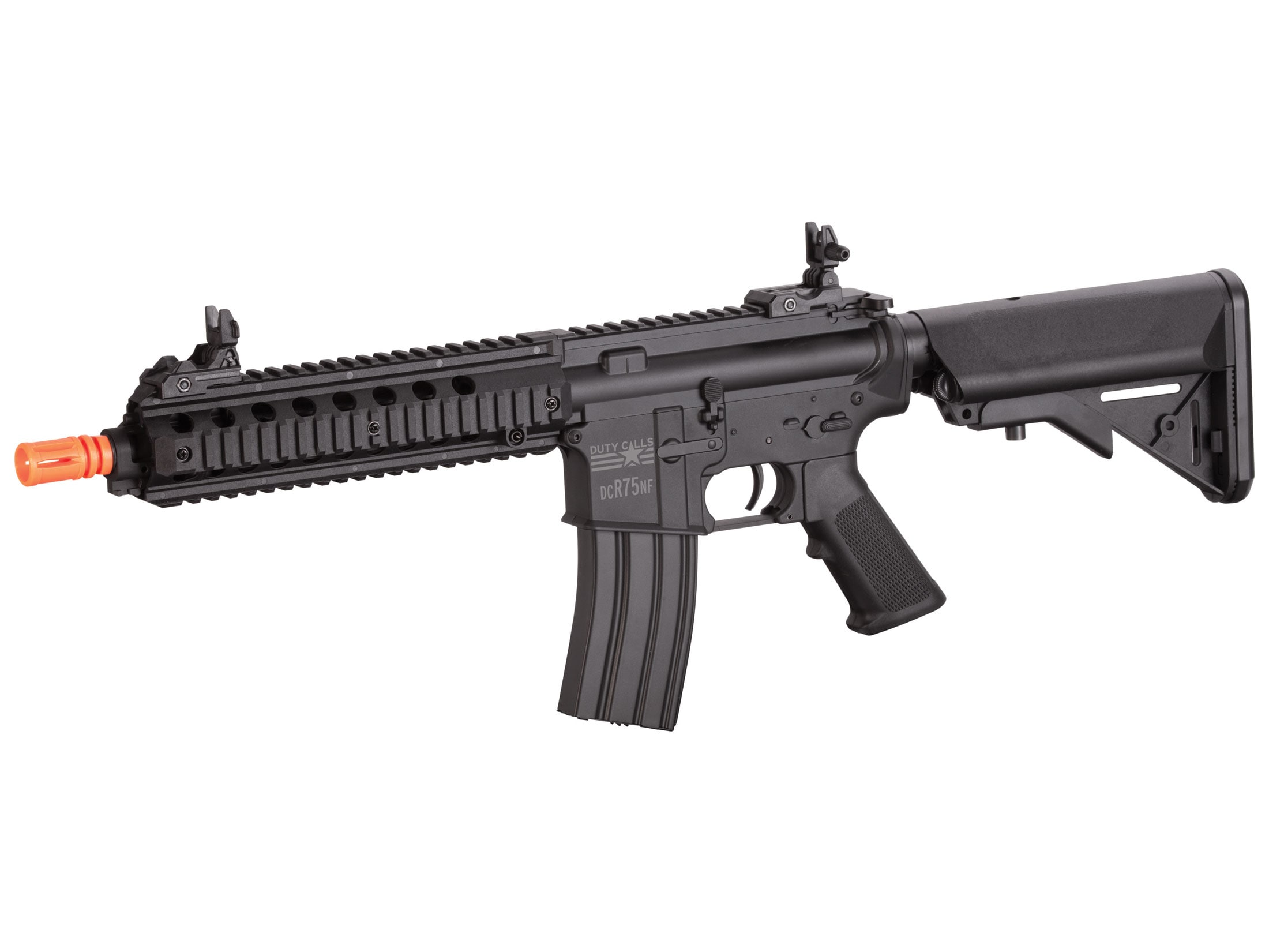 U.S. Army DCR75 NF Series 6mm Electronic Airsoft Rifle Black Nylon