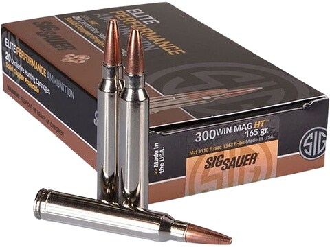 Sig Sauer Elite Performance Hunting HT Ammo 300 Winchester Mag 165