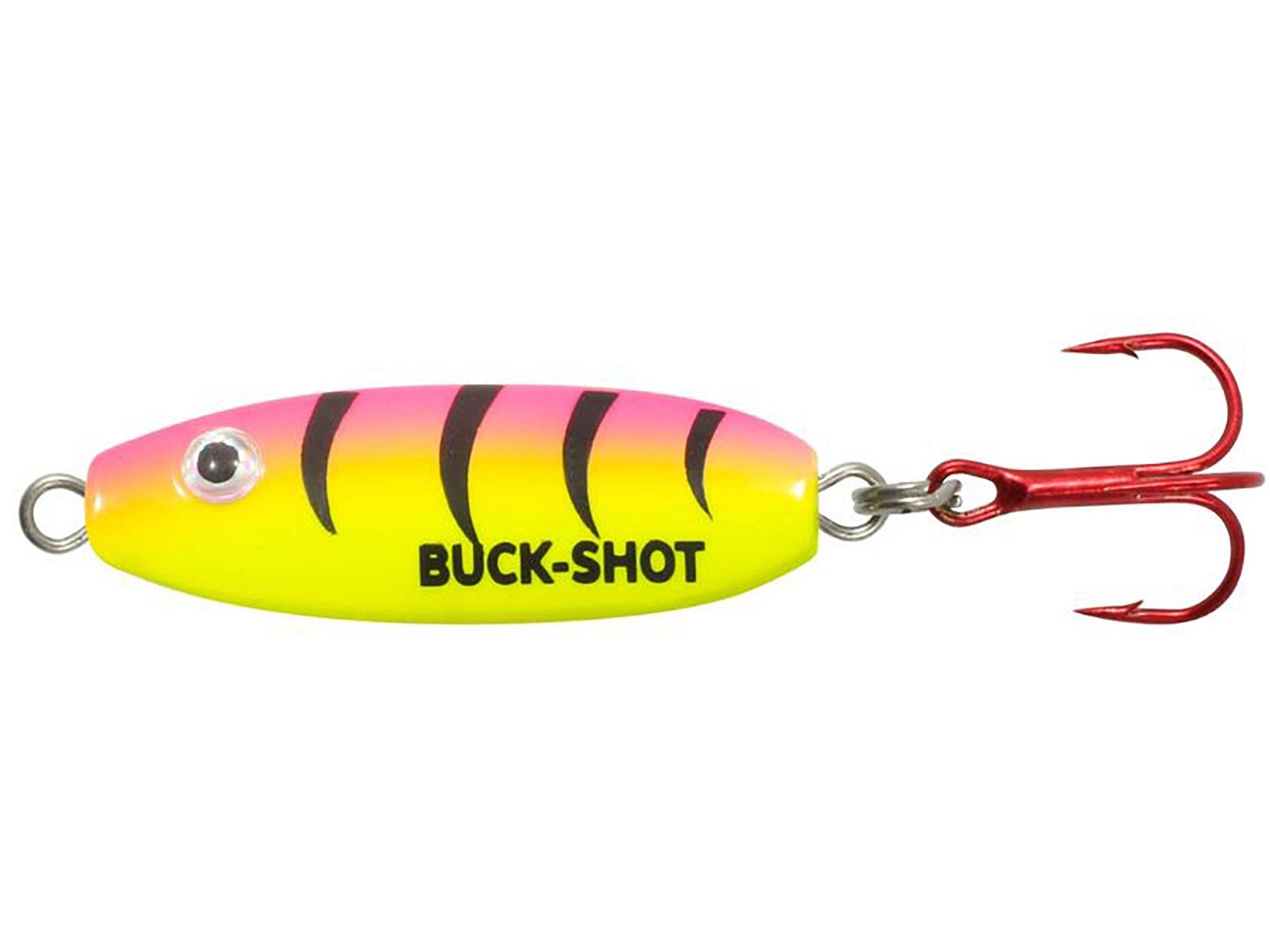 Northland Buck Shot Rattle Spoon Bubblegum Tiger 3/8oz