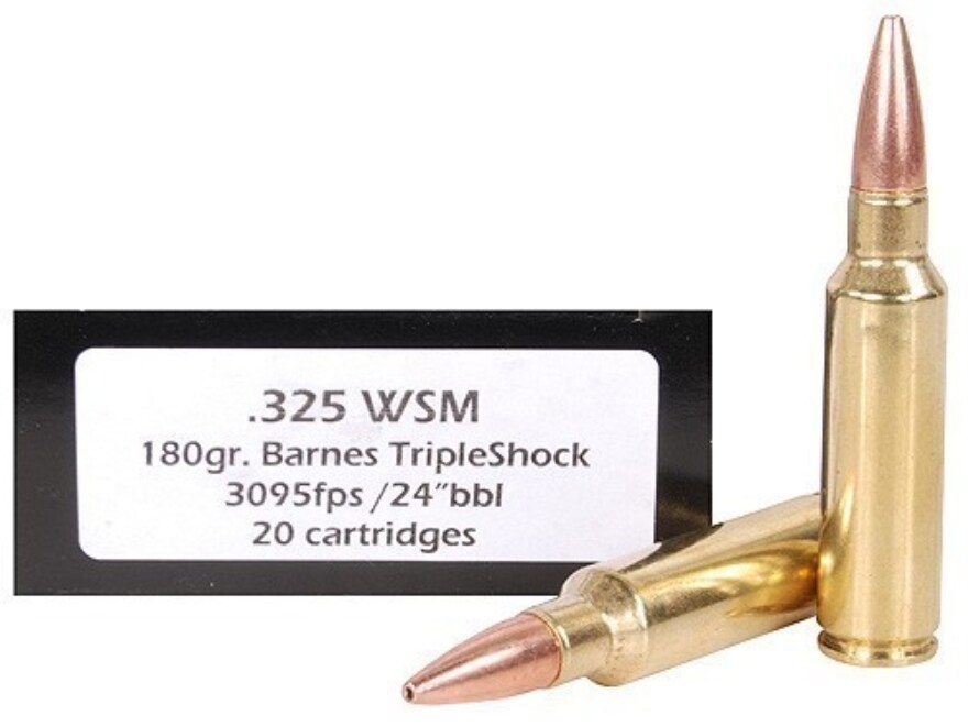 Doubletap Ammo 325 Winchester Short Mag WSM 180 Grain Barnes