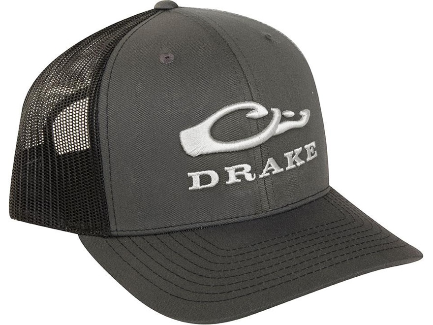 Drake Men's Logo Mesh Back Cap Cotton Black/Charcoal