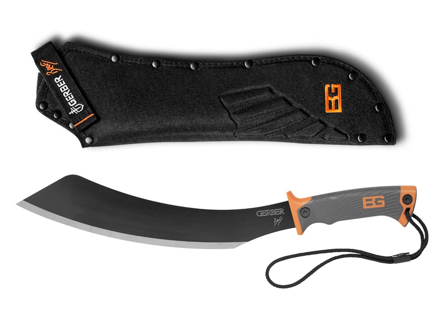 Gerber Bear Grylls Parang Machete 14 Carbon Steel Blade Rubber Grip