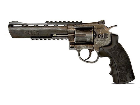 Black Ops Exterminator Revolver 6 Barrel Air Pistol 177 Cal BB Aged