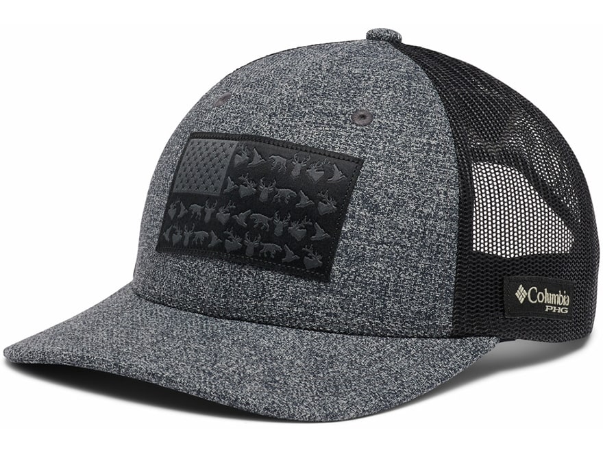 Columbia PHG Game Flag Mesh Snap Back Cap Grill Heather/Black One Size