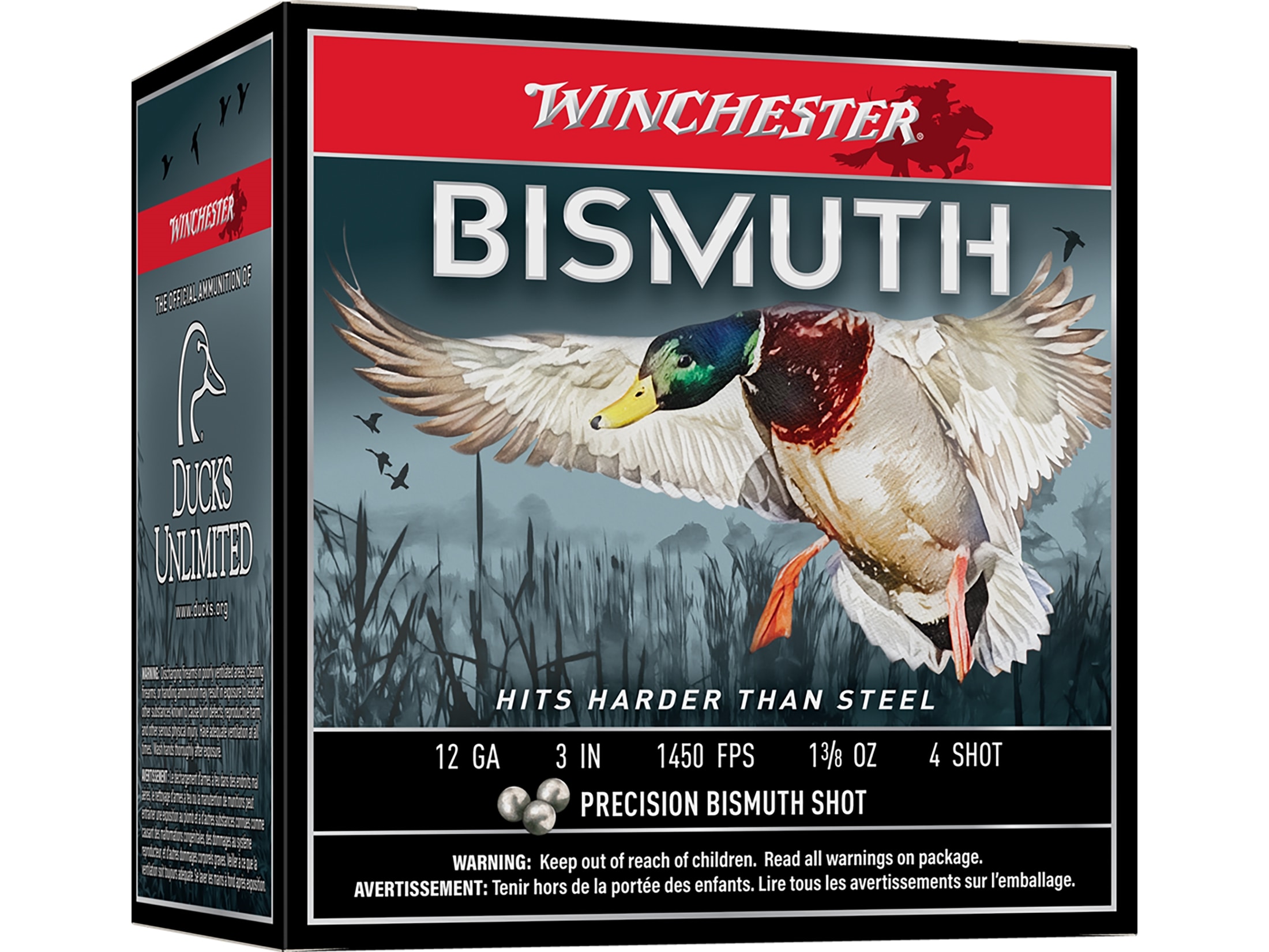 Winchester Bismuth 12 Ga Ammo 3 #1 Bismuth Shot 1-3/8oz Box of 25