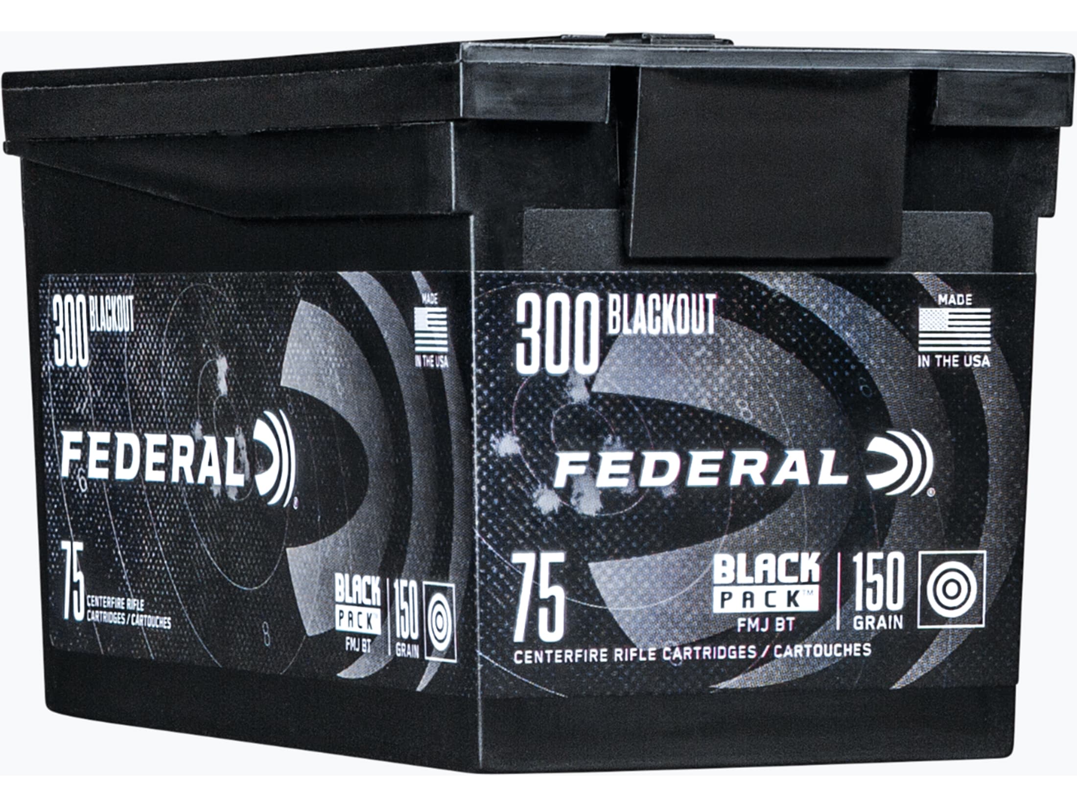 Federal Black Pack 300 Blackout Ammo 150 Grain Full Metal Jacket Box