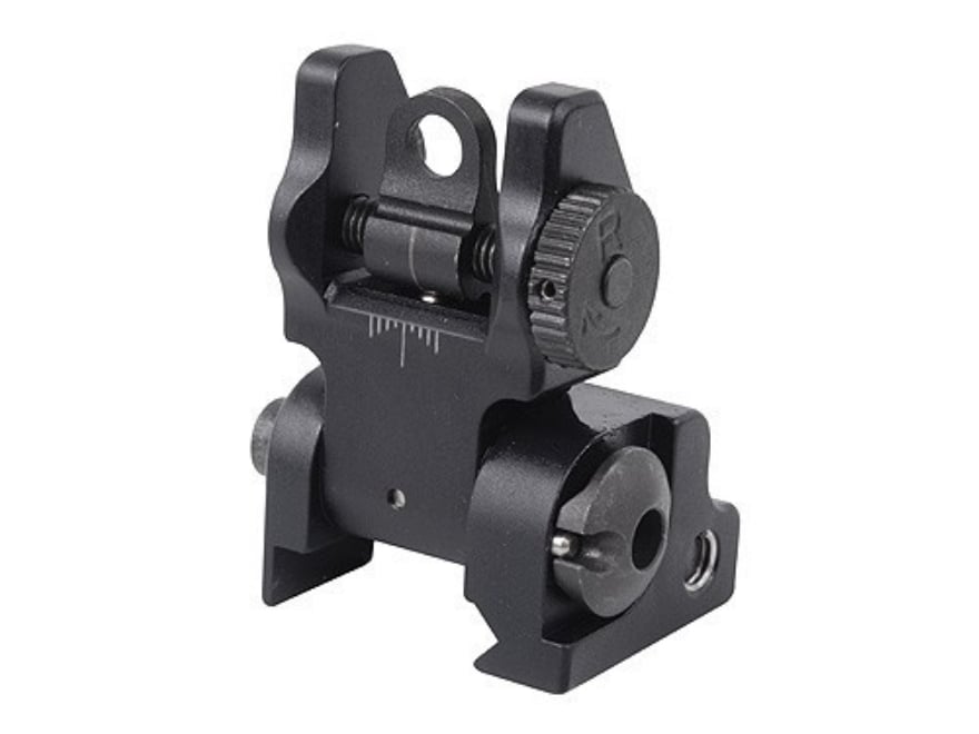 PRI Flip-Up Rear Sight AR-15 Flat-Top Aluminum Matte