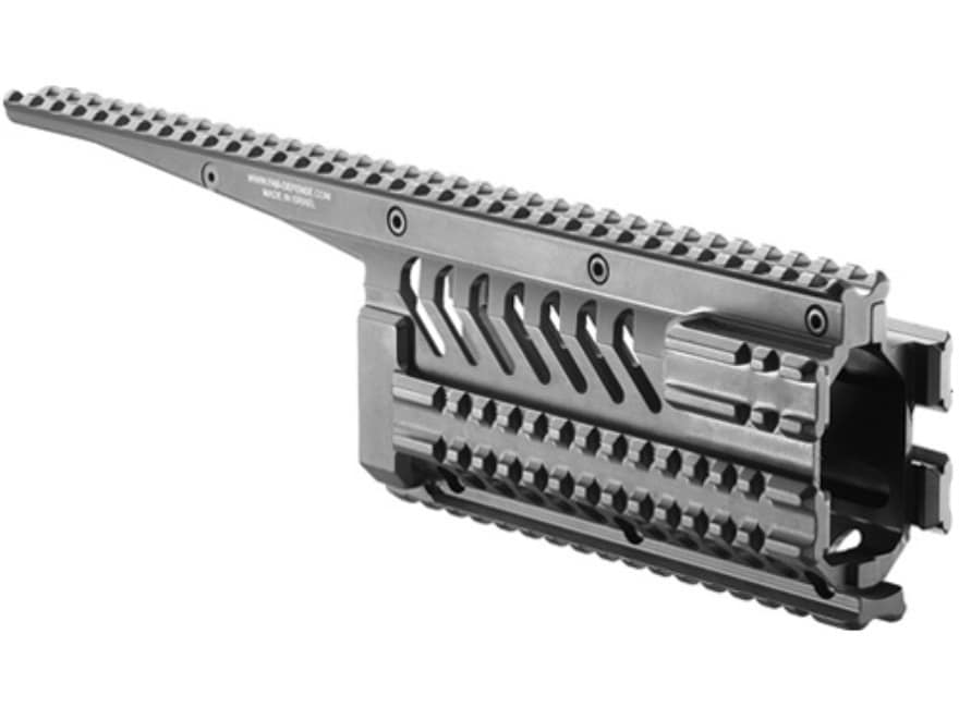 FAB Defense 6-Rail Integrated Rail System Galil Aluminum Black