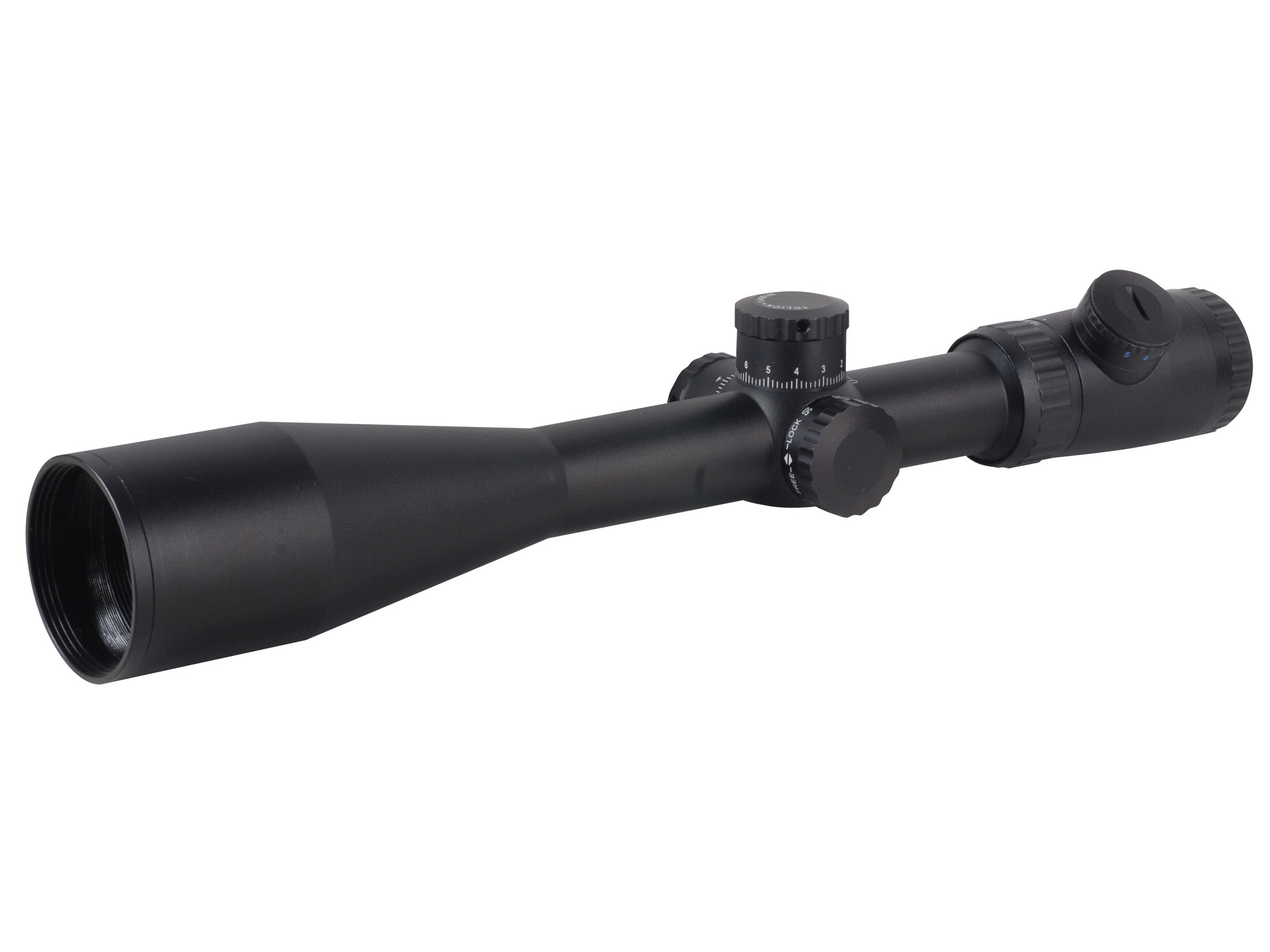 Vism EVO Rifle Scope 30mm Tube 2.5-10x 50mm Side Focus Green Blue