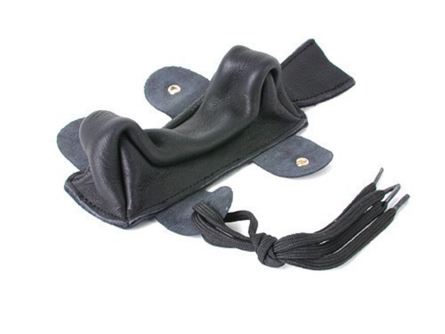 Caldwell Front Rest Bag Wide Bench Rest Leather Black Unfilled