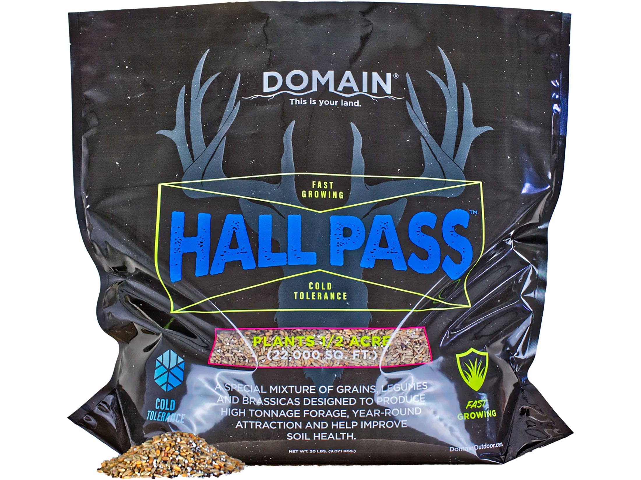 Domain Outdoor Hall Pass Food Plot Seed 6 lb