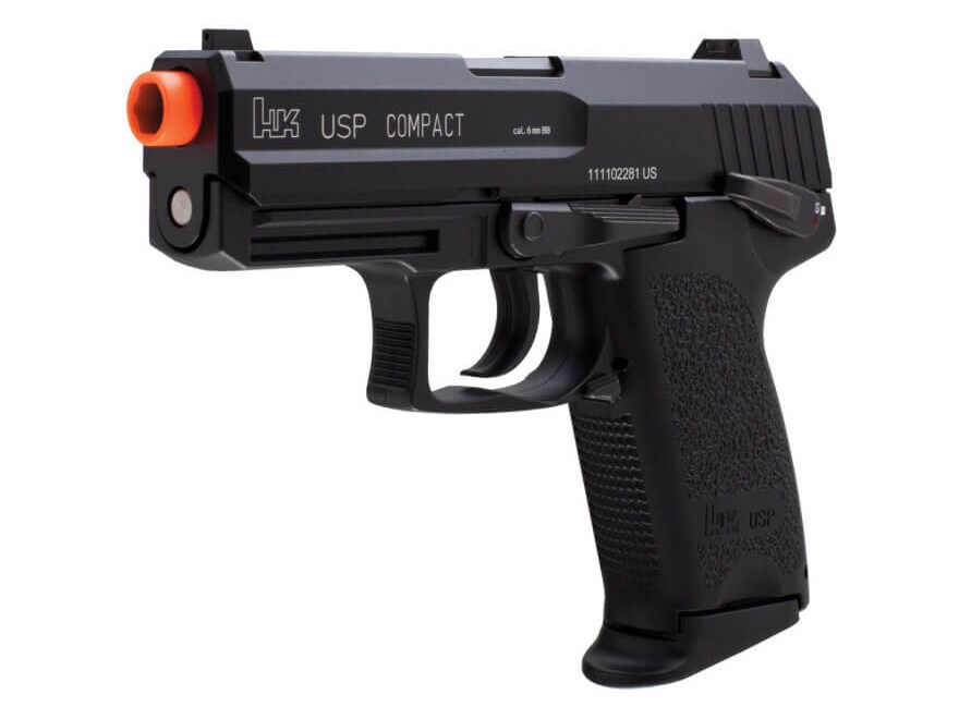 HK USP Compact Airsoft Pistol 6mm BB Green Gas Powered Semi-Automatic