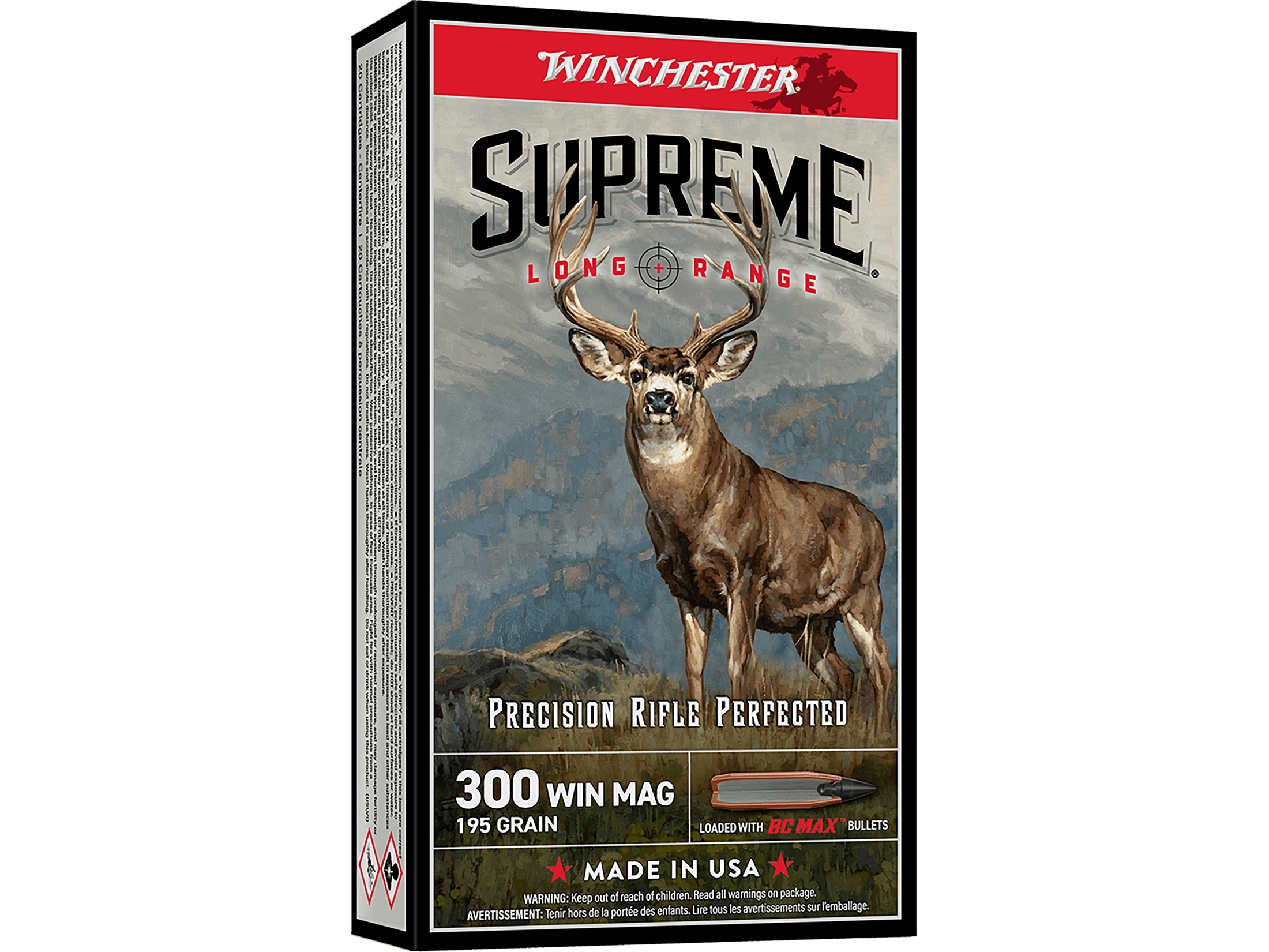Winchester Supreme Long Range 300 Winchester Mag Ammo 195 Grain