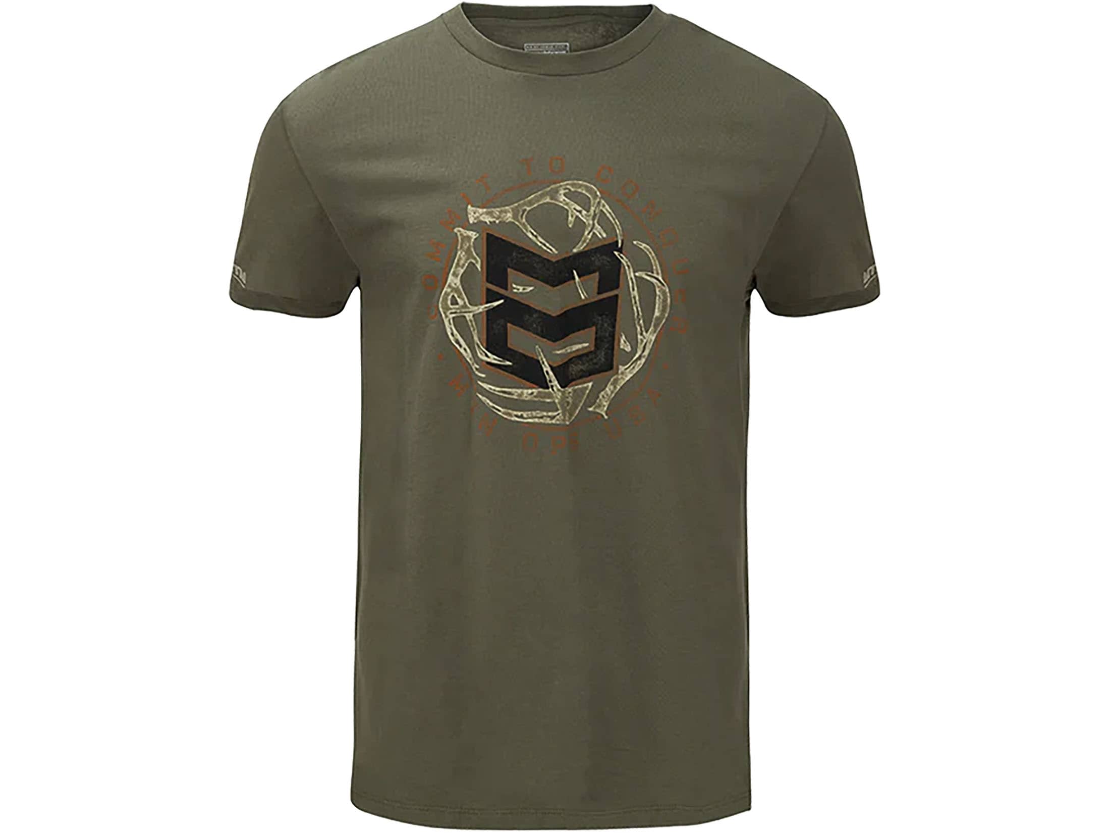 MTN OPS Men's Conquer Shed Short Sleeve T Shirt Military Green XL