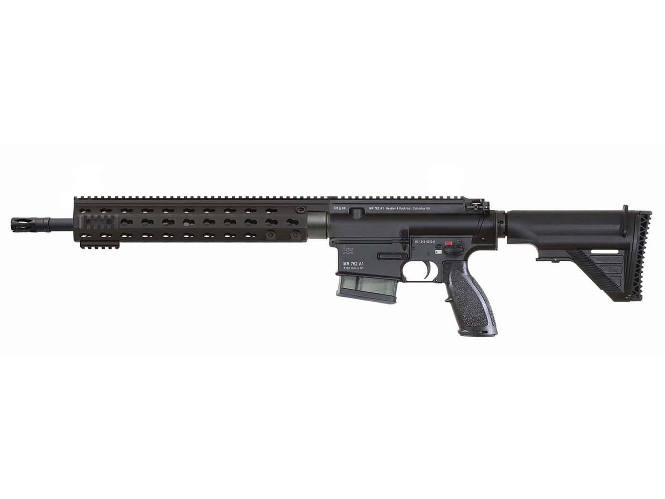 HK MR762A1 Semi Automatic Rifle 7.62x51mm NATO 16.5 Black Threaded