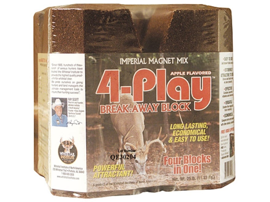 Whitetail Institute 4-Play Quad Block Deer Supplement Block 25 lb