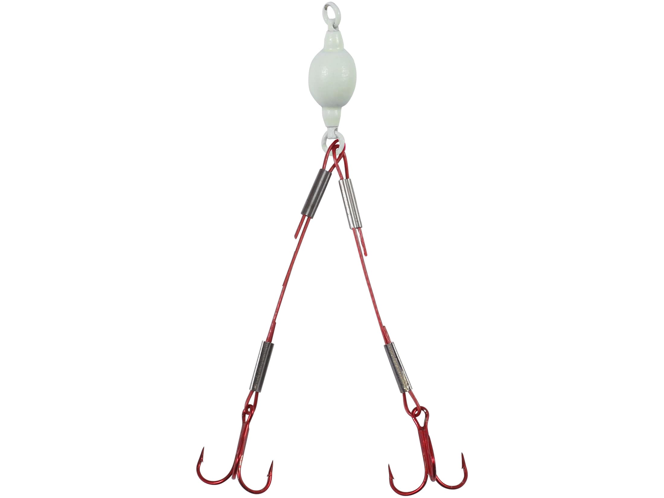 Northland Mini Predator Rig Mono Weighted #10 Glo Red