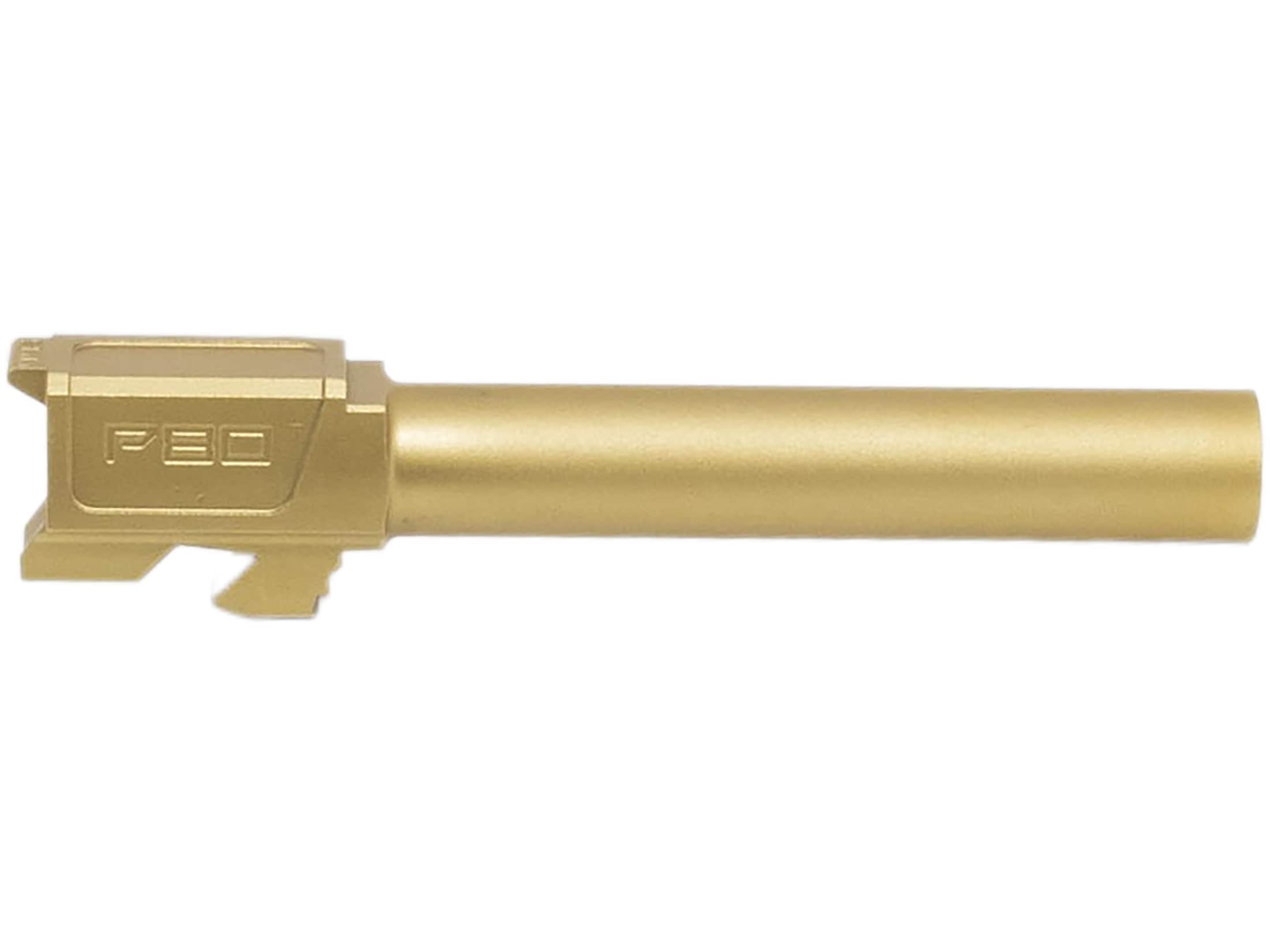 Polymer80 Barrel Glock 17 9mm Luger Gen 1, 2, 3, 4 SS Titanium Nitride